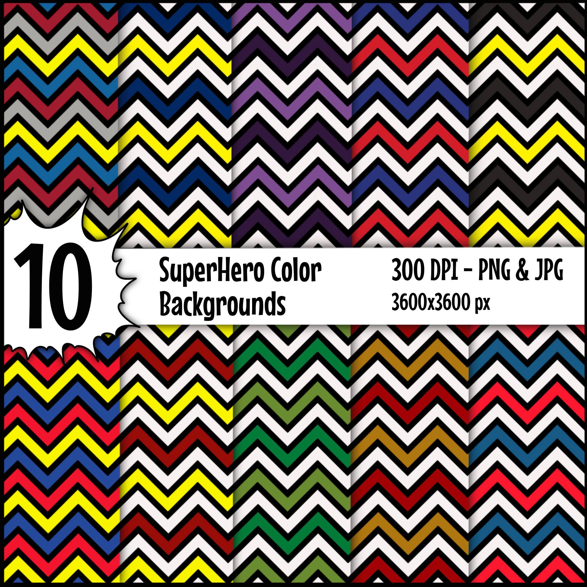 Superhero Wallpaper Superhero Digital Paper Comics Super - Etsy
