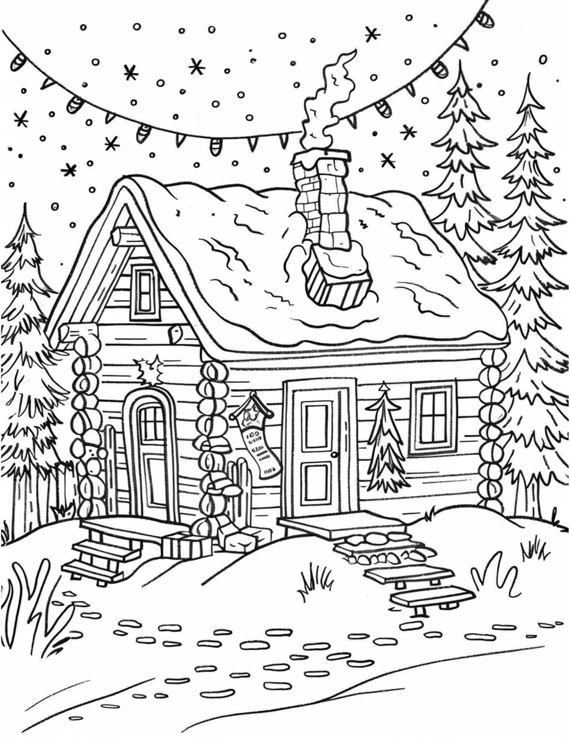 Coloring Pages - 75 Country Christmas Coloring Pages Adult and Kid ...