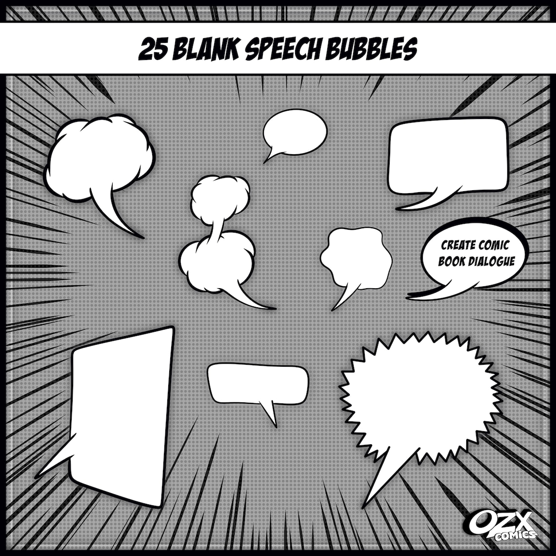 Comic Book Templates - Comic Strip Templates - Create Your Own Comic ...