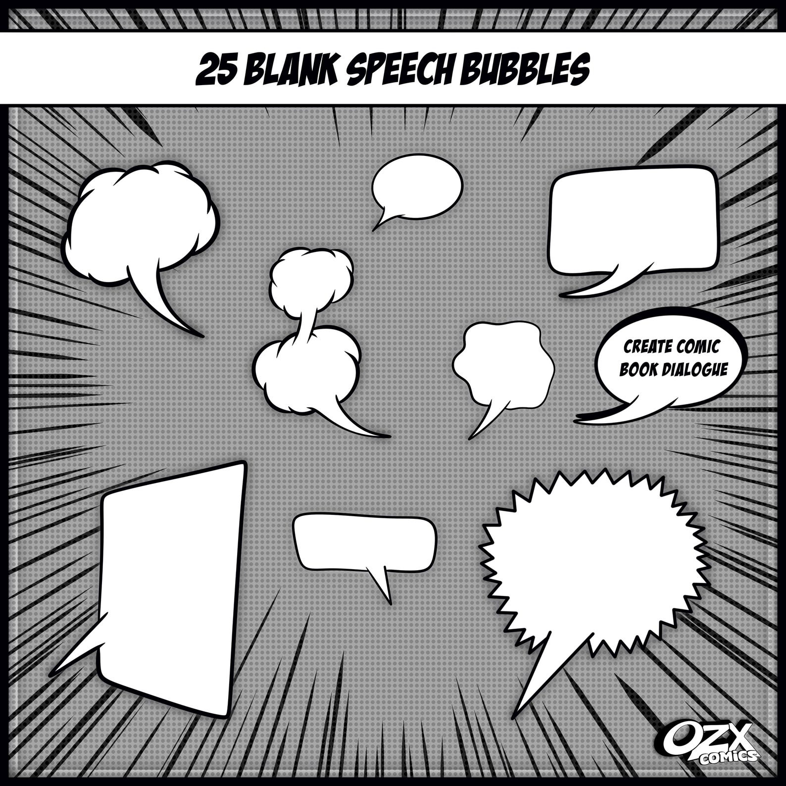 Comic Book Templates - Comic Strip Templates - Create Your Own Comic ...