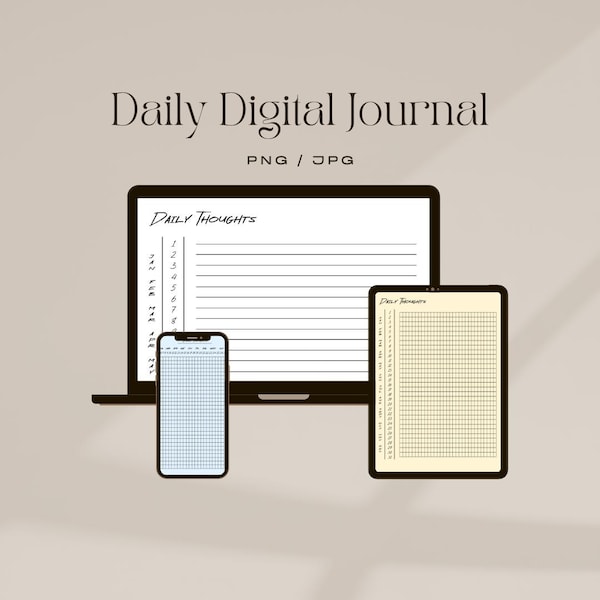 Digital Daily Journal, Notes, Goodnotes Journal, Diary Journal, 365 ...