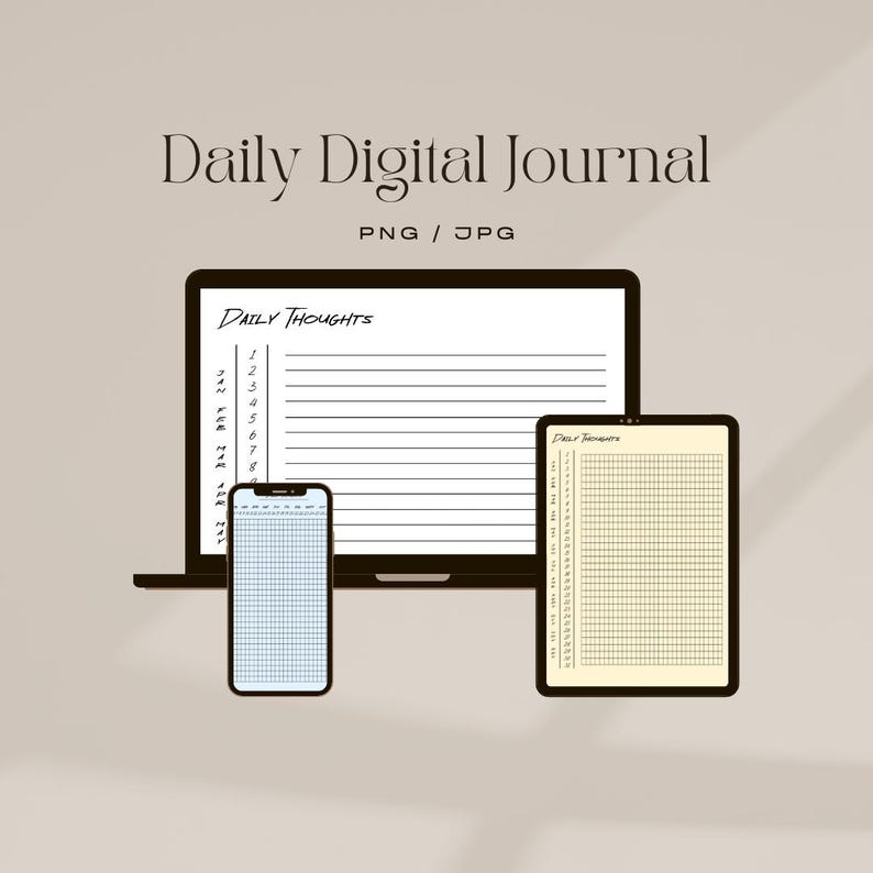 Digital Daily Journal, Notes, Goodnotes Journal, Diary Journal, 365 ...