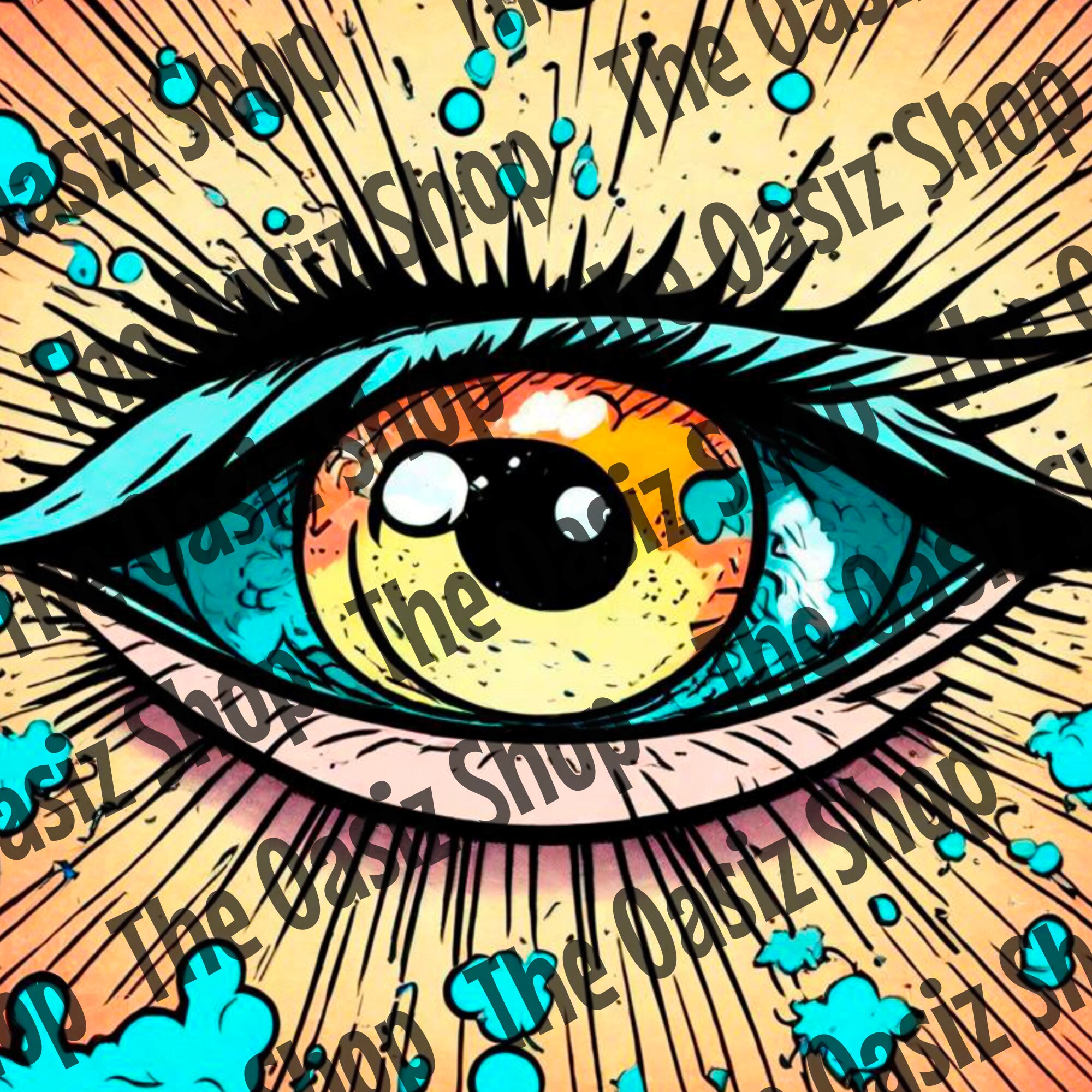 EYE Backgrounds, Comic Style, Digital Eye Wallpapers, PNG Format, Comic ...