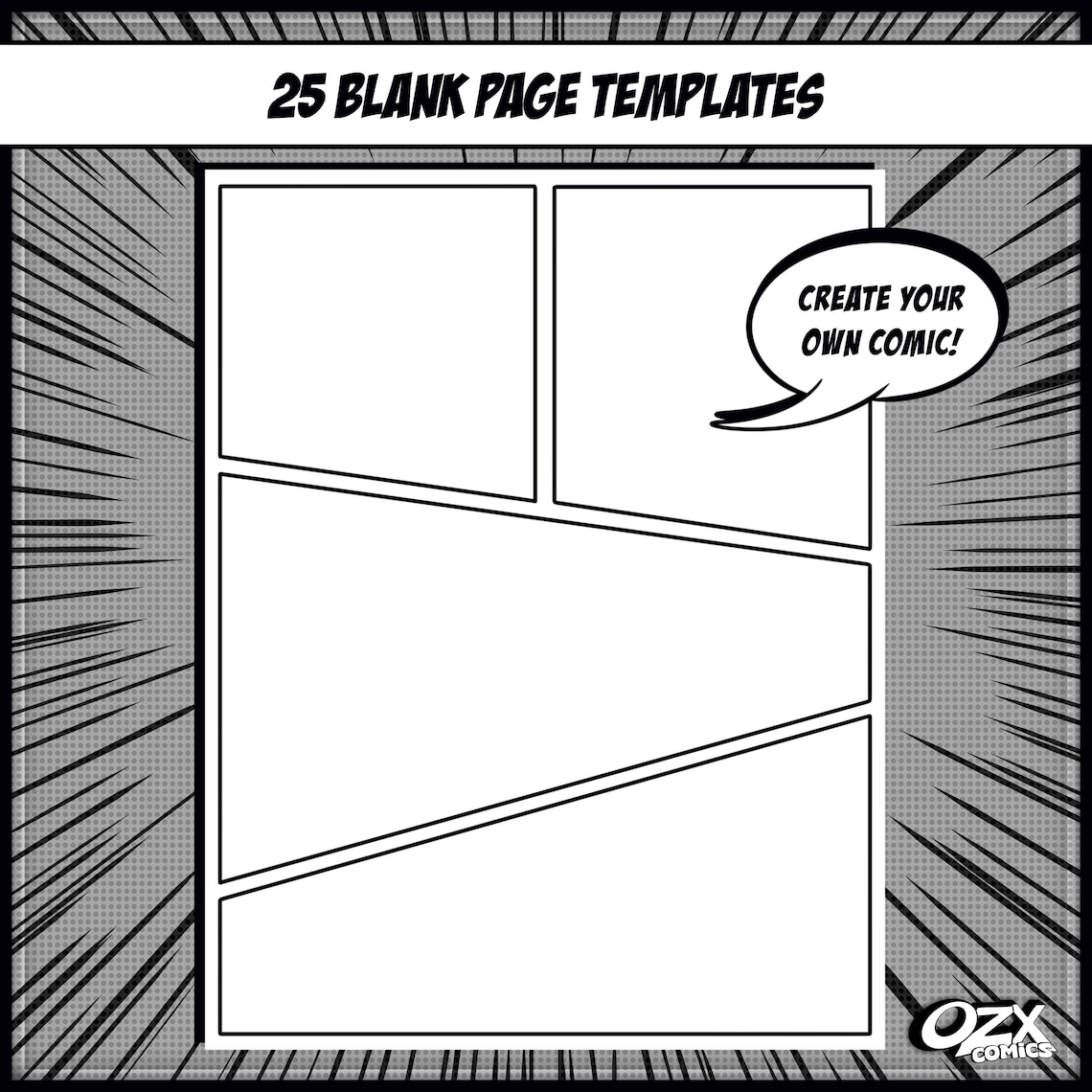 Comic Book Templates - Comic Strip Templates - Create Your Own Comic ...