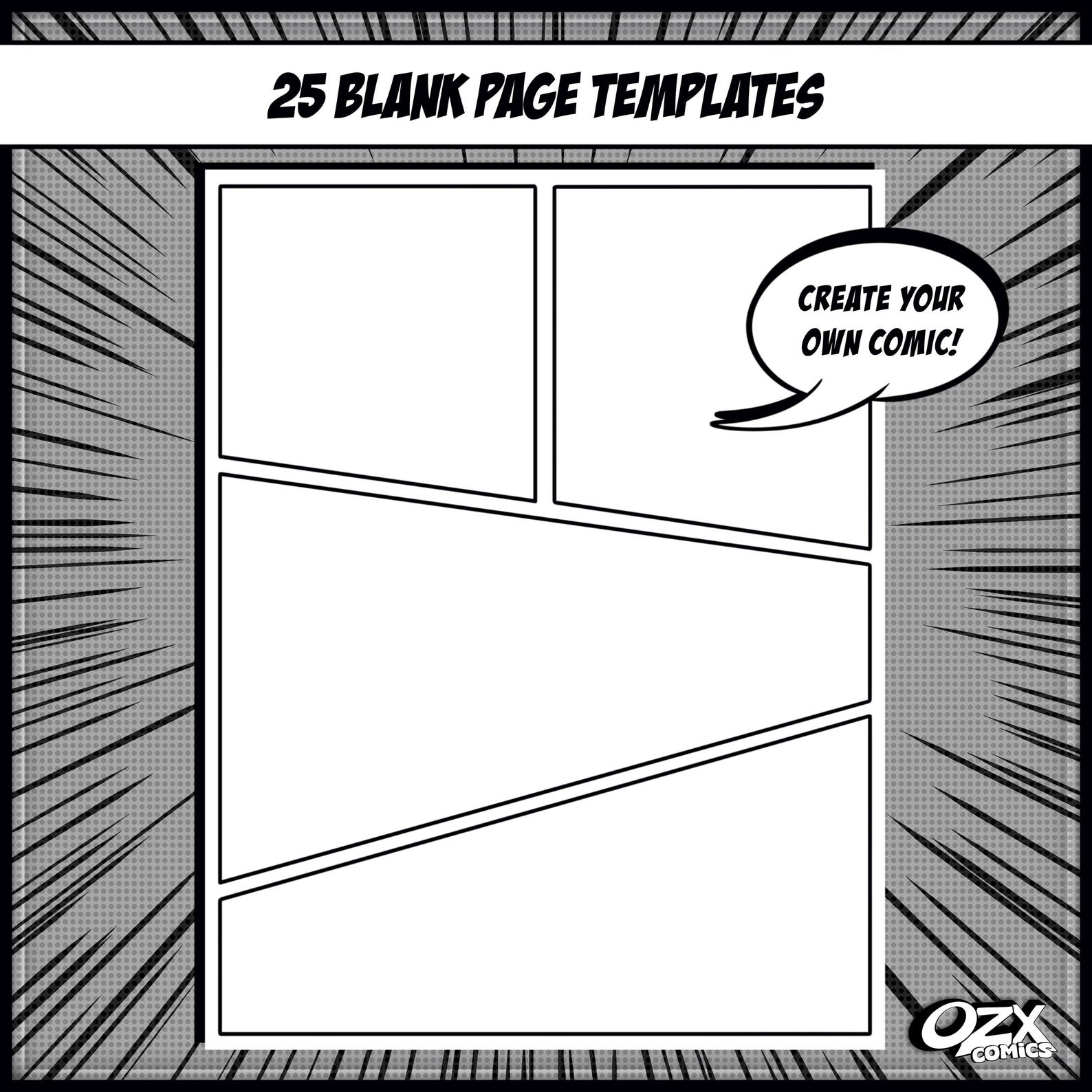 Comic Book Templates - Comic Strip Templates - Create Your Own Comic ...