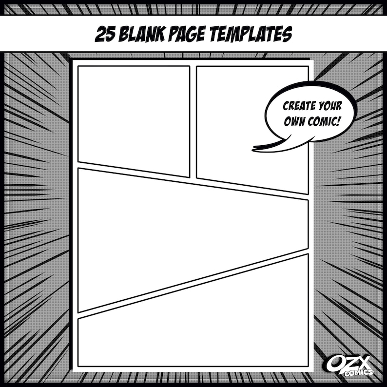 Comic Book Templates - Comic Strip Templates - Create Your Own Comic ...