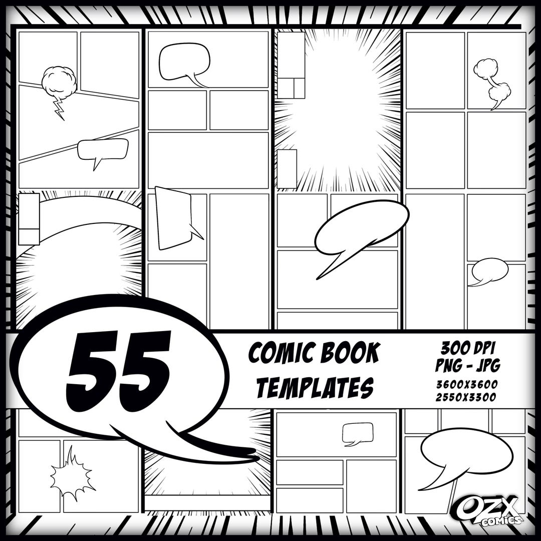 Comic Book Templates - Comic Strip Templates - Create Your Own Comic ...