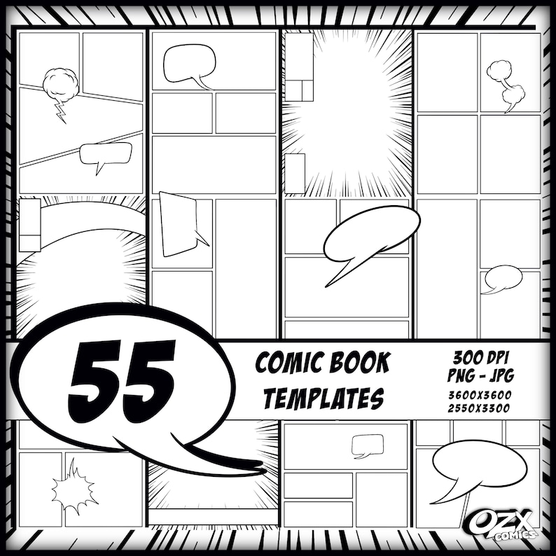 Comic Book Templates - Comic Strip Templates - Create Your Own Comic ...