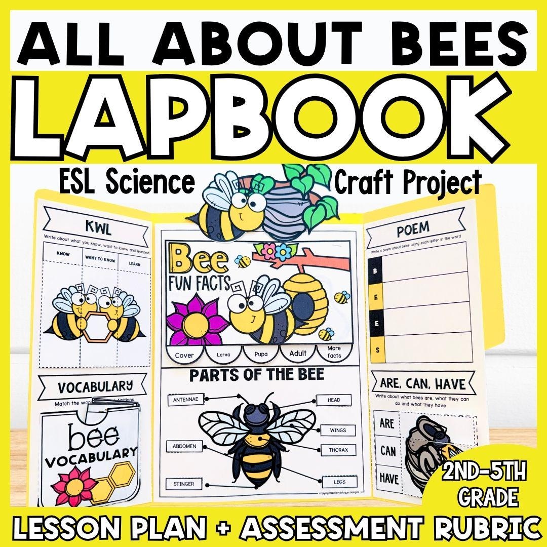 All About Butterfly Life Cycle Lapbook – ESL Science Craft Project for ...