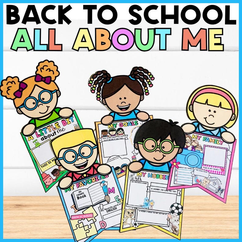 ESL All About Me Back to School Writing Craft–bulletin Board Banners ...