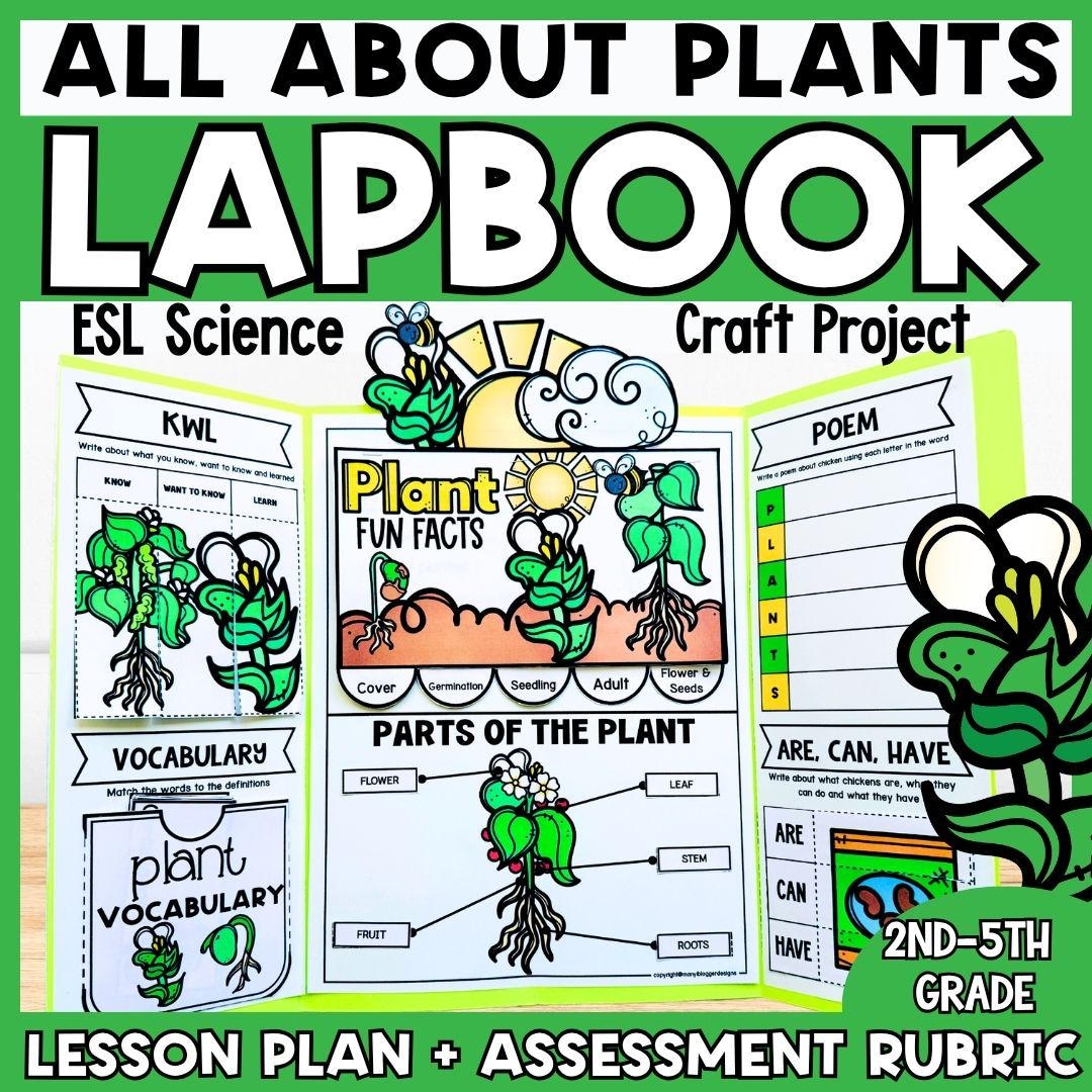 Plant Life Cycle Lapbook ESL Project | Informational Writing Unit ...