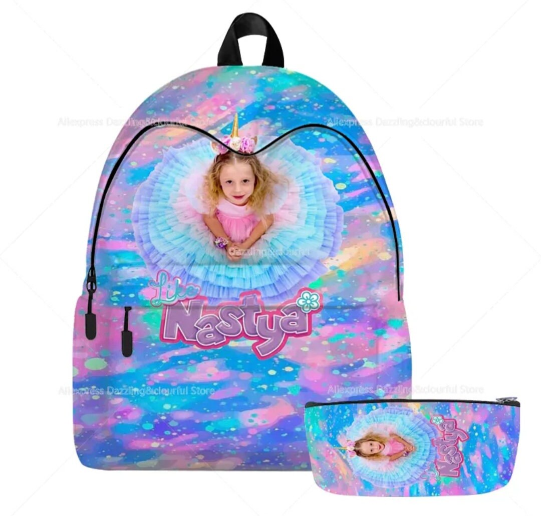 Like Nastya Backpack Schoolbag Satchel Pen Bag Spot Hot Sale - Etsy