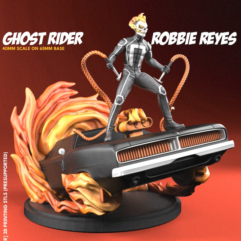 Ghost Rider 1/12 Head - Etsy