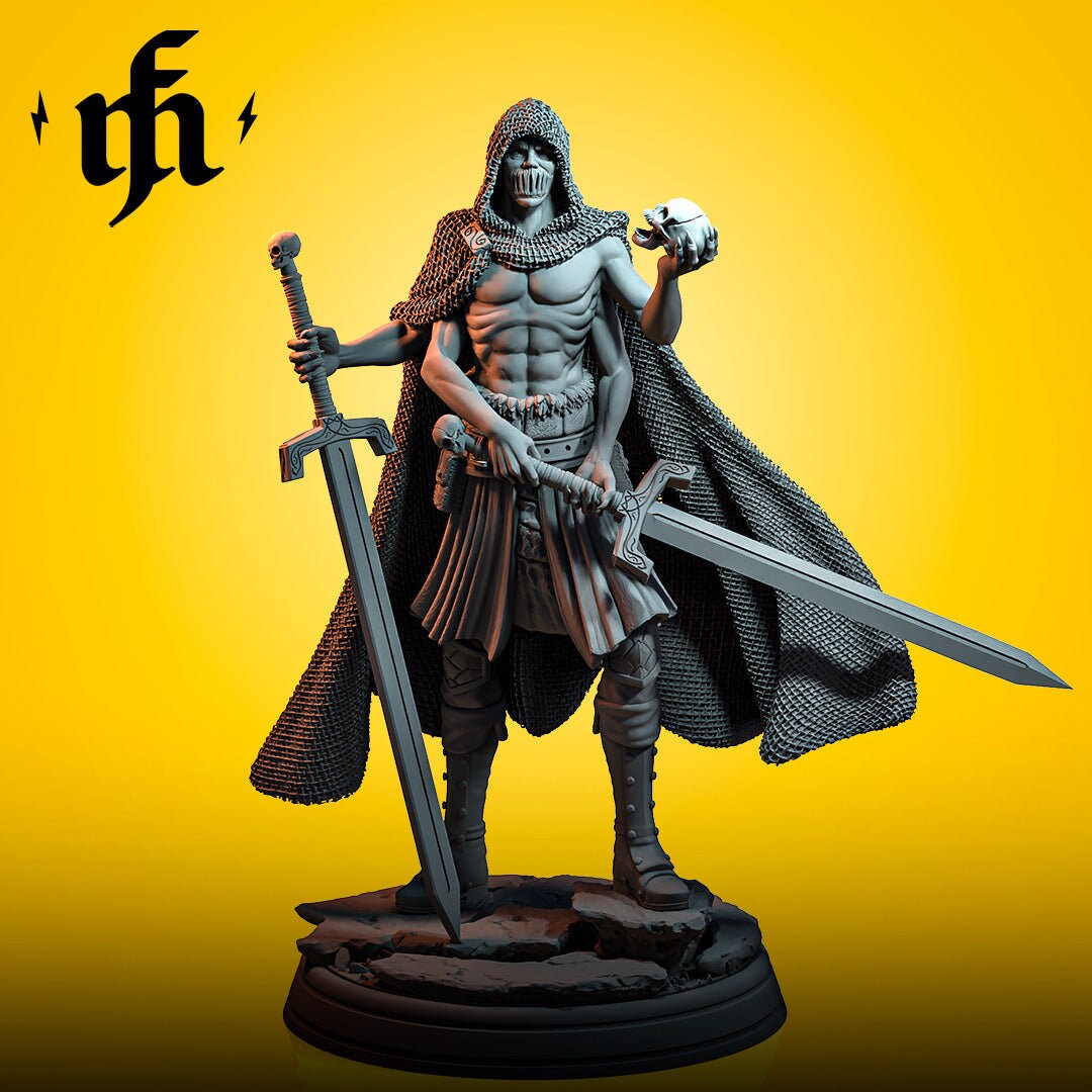 Herald, the Undead Swordsman | Midasa Forge | Dnd | Fantasy | Miniature ...