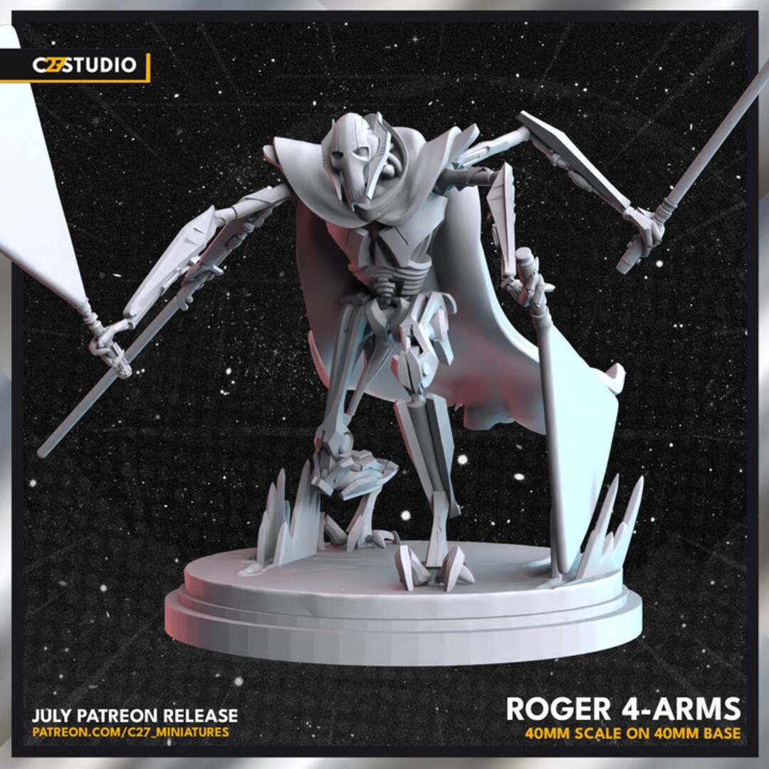 General Grievous (40mm Scale on 40mm Base) | Shatterpoint Proxy | C27 ...