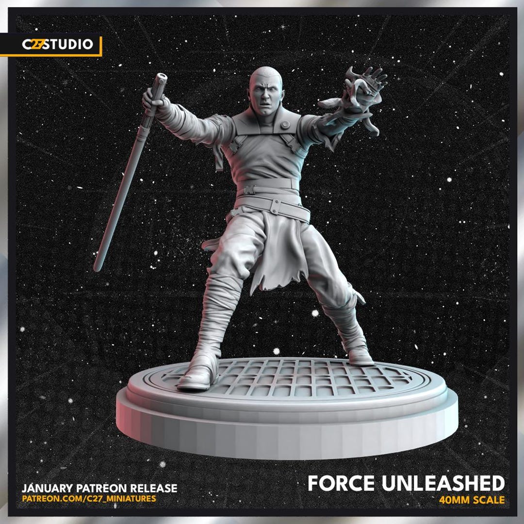Starkiller (40mm Scale on 40mm Base) | Shatterpoint Proxy | C27 - Etsy