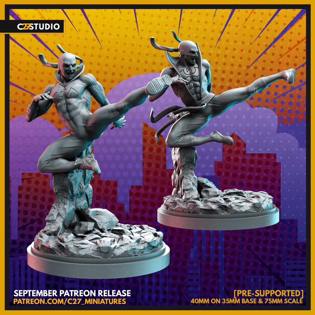 Iron Fist (belt/robe Version) 40mm Scale Miniature | Crisis Protocol ...
