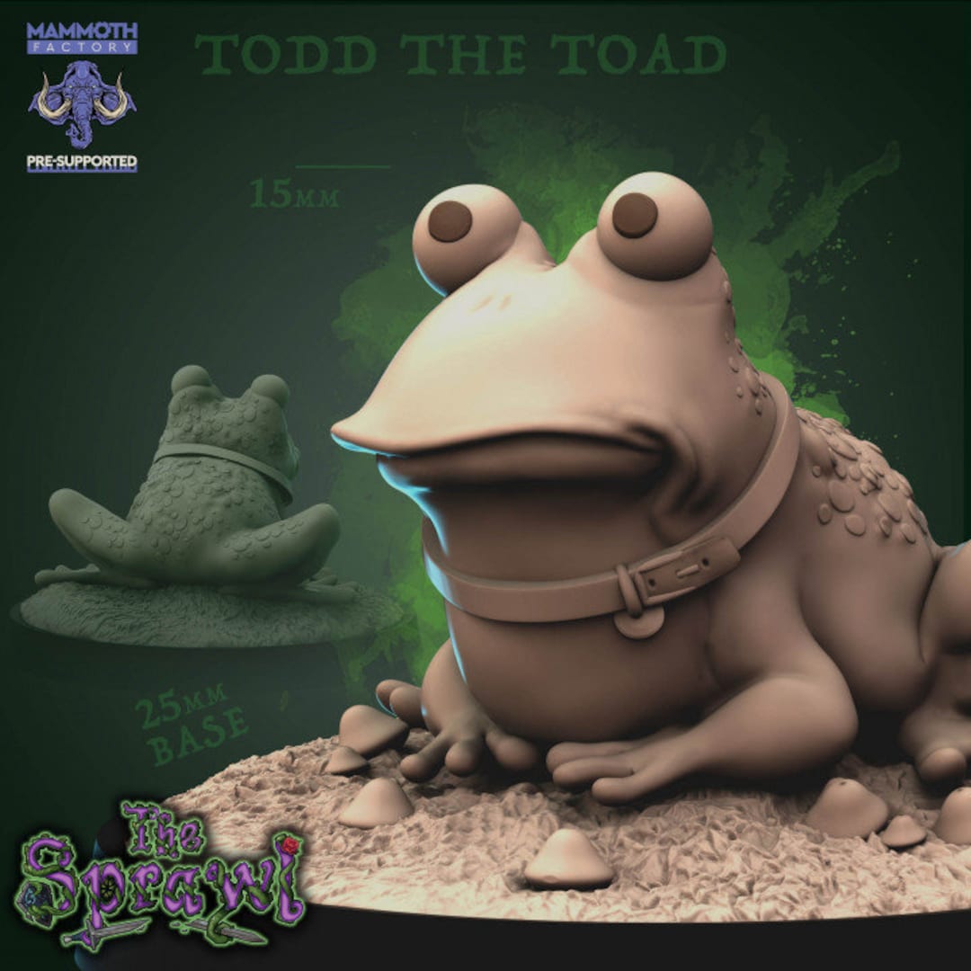 Todd the Toad Mammoth Factory Dnd Fantasy Miniature - Etsy
