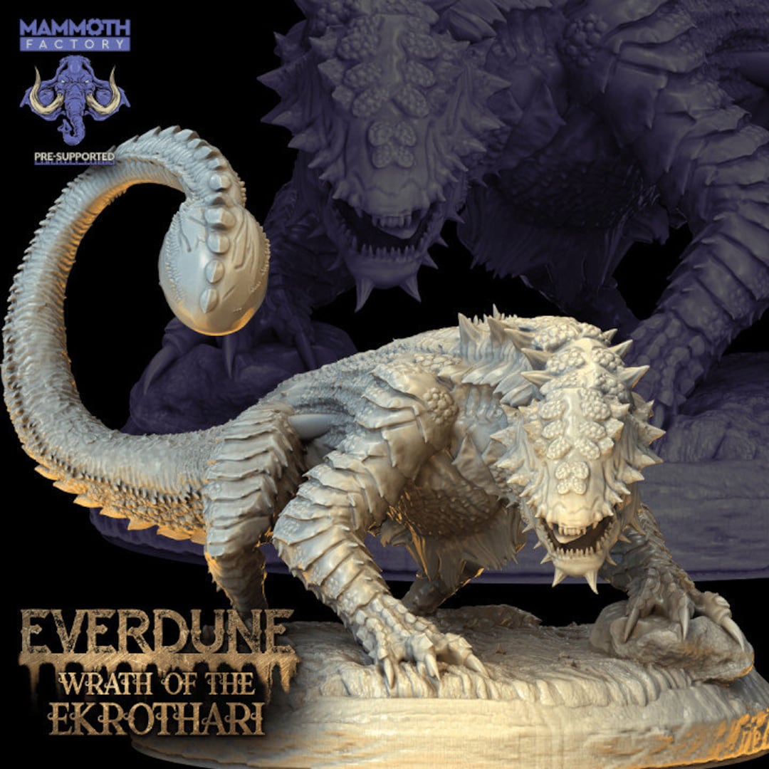 Rekari Sand Drake Mammoth Factory Dnd Fantasy Miniature - Etsy