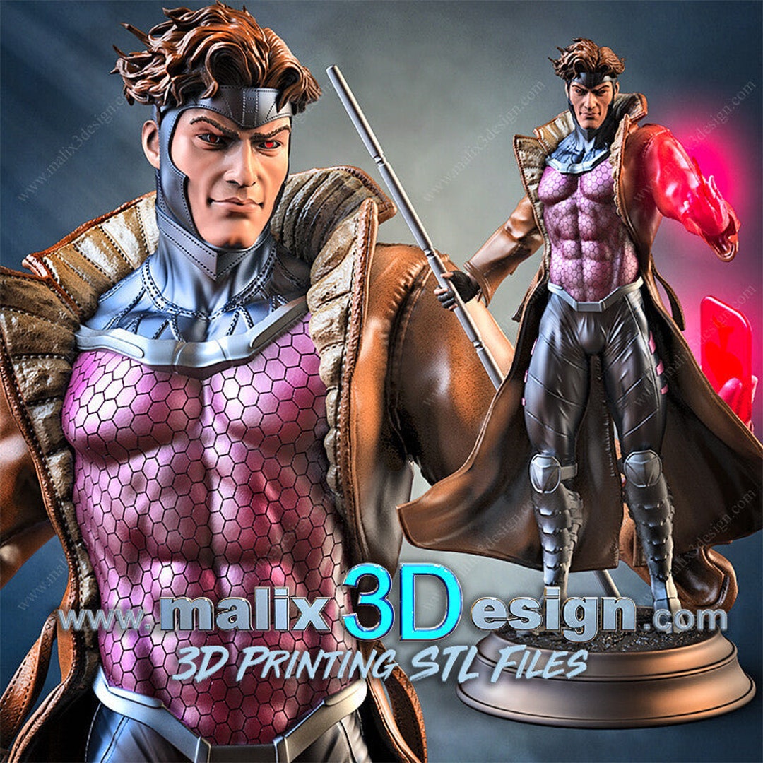 GAMBIT Resin Statue Model Kit - Etsy