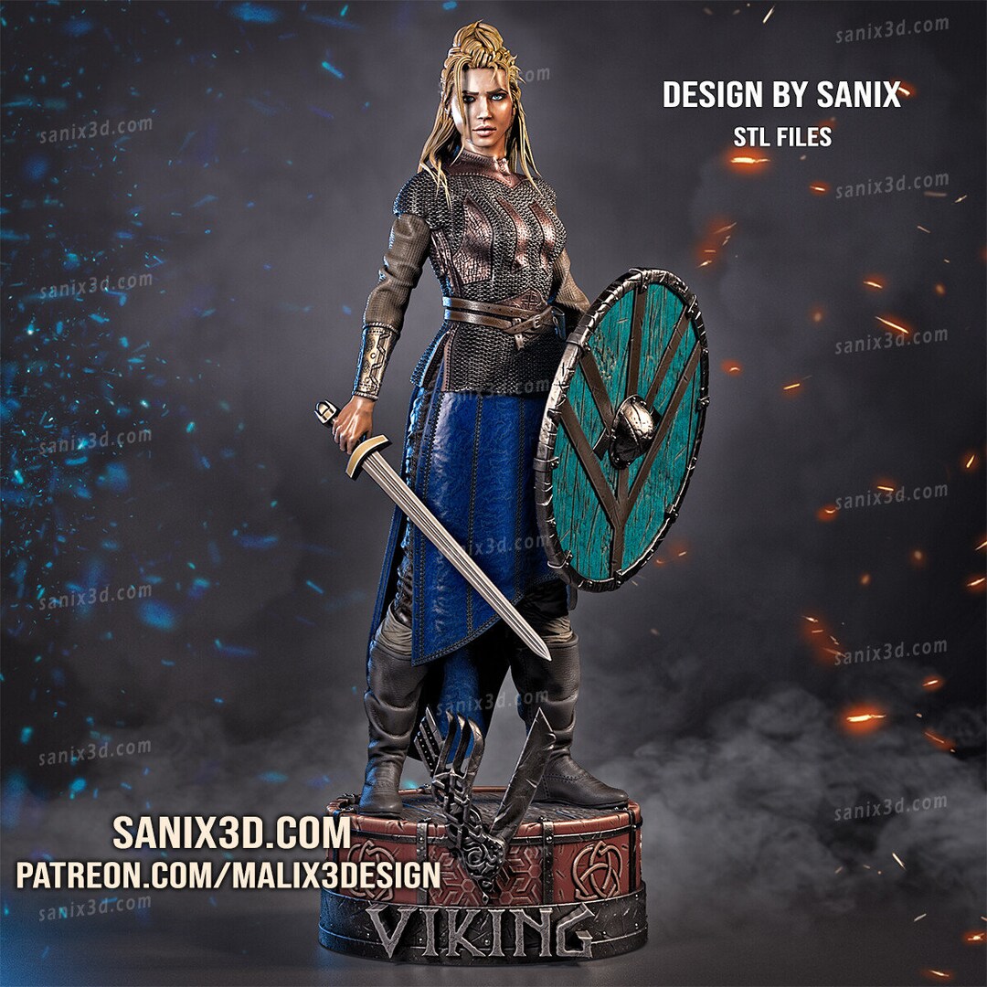 VIKING Lagertha Resin Statue Model Kit - Etsy