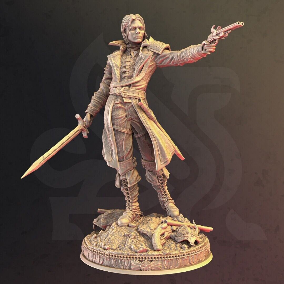 Human Gunslinger Cedric of Wildern DM Stash Dnd Fantasy Miniature - Etsy