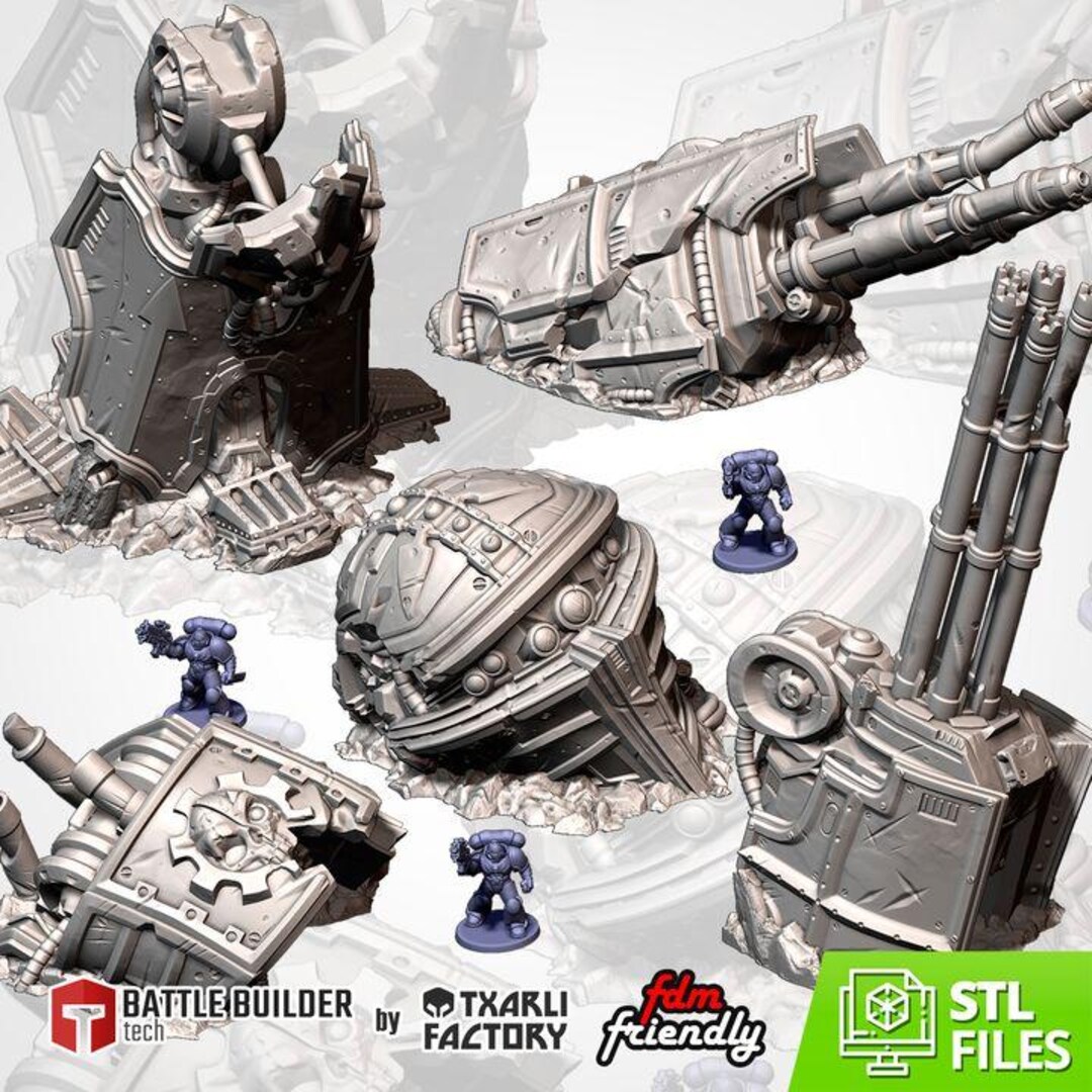 Modular Wargaming Terrain: Destroyed Titan - 28mm-32mm Scale - Etsy