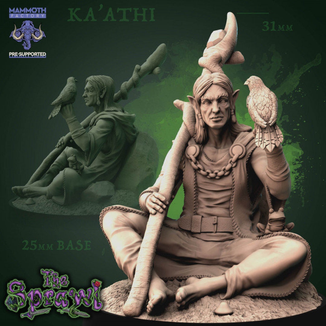 Ka'athi the Archdruid Mammoth Factory Dnd Fantasy - Etsy