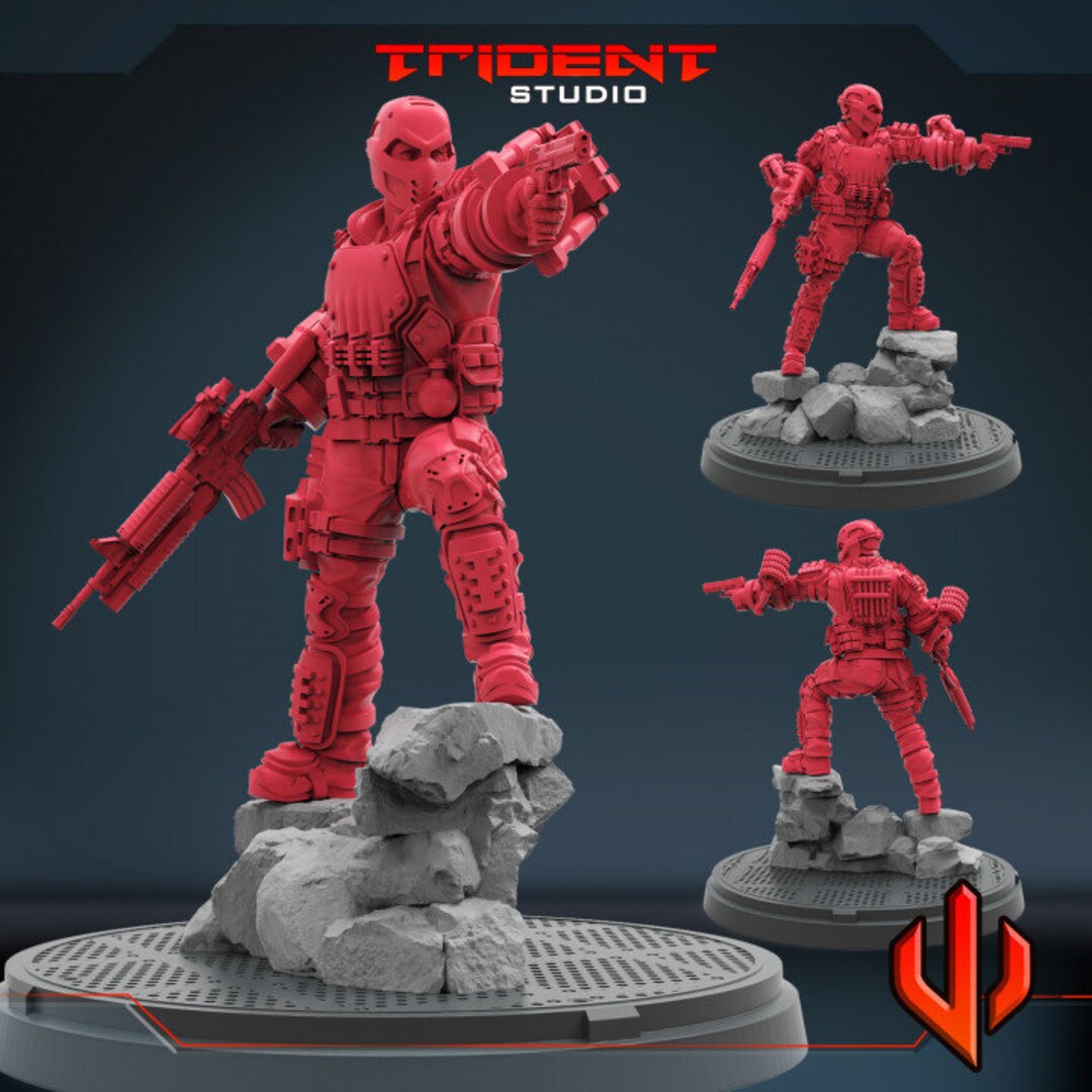 Crossbones (A) - Marvel: Crisis Protocol Proxy | Trident Studios - Etsy