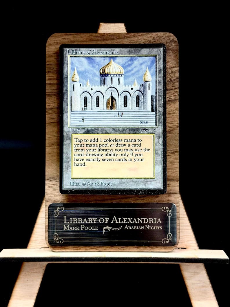 Library of Alexandria MTG Card Display Art – Legendary Land Collector ...