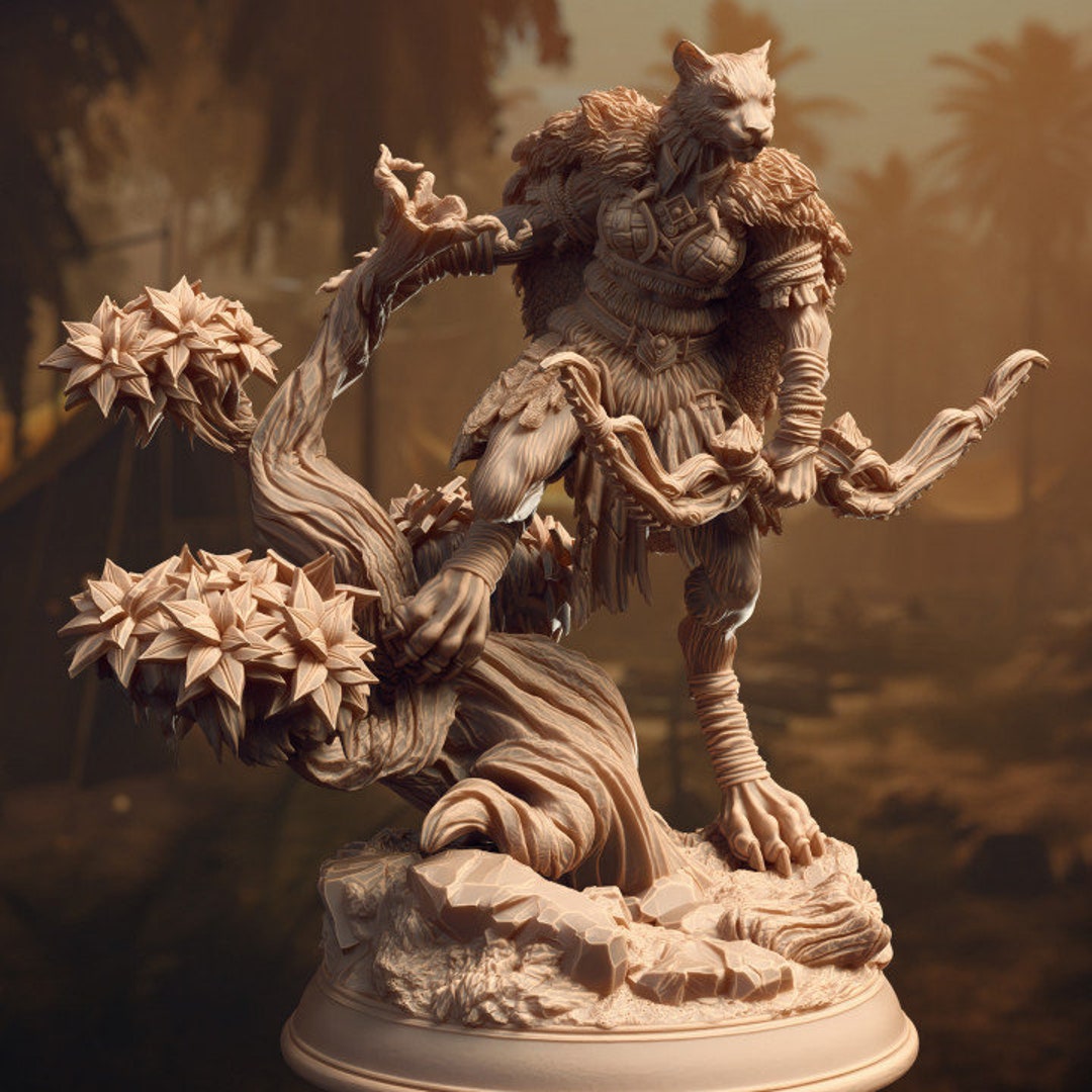 Tabaxi Forest Ranger Jeji DM Stash Dnd Fantasy Miniature - Etsy Tabaxi Forest Ranger Jeji DM Stash Dnd Fantasy Miniature - Etsy