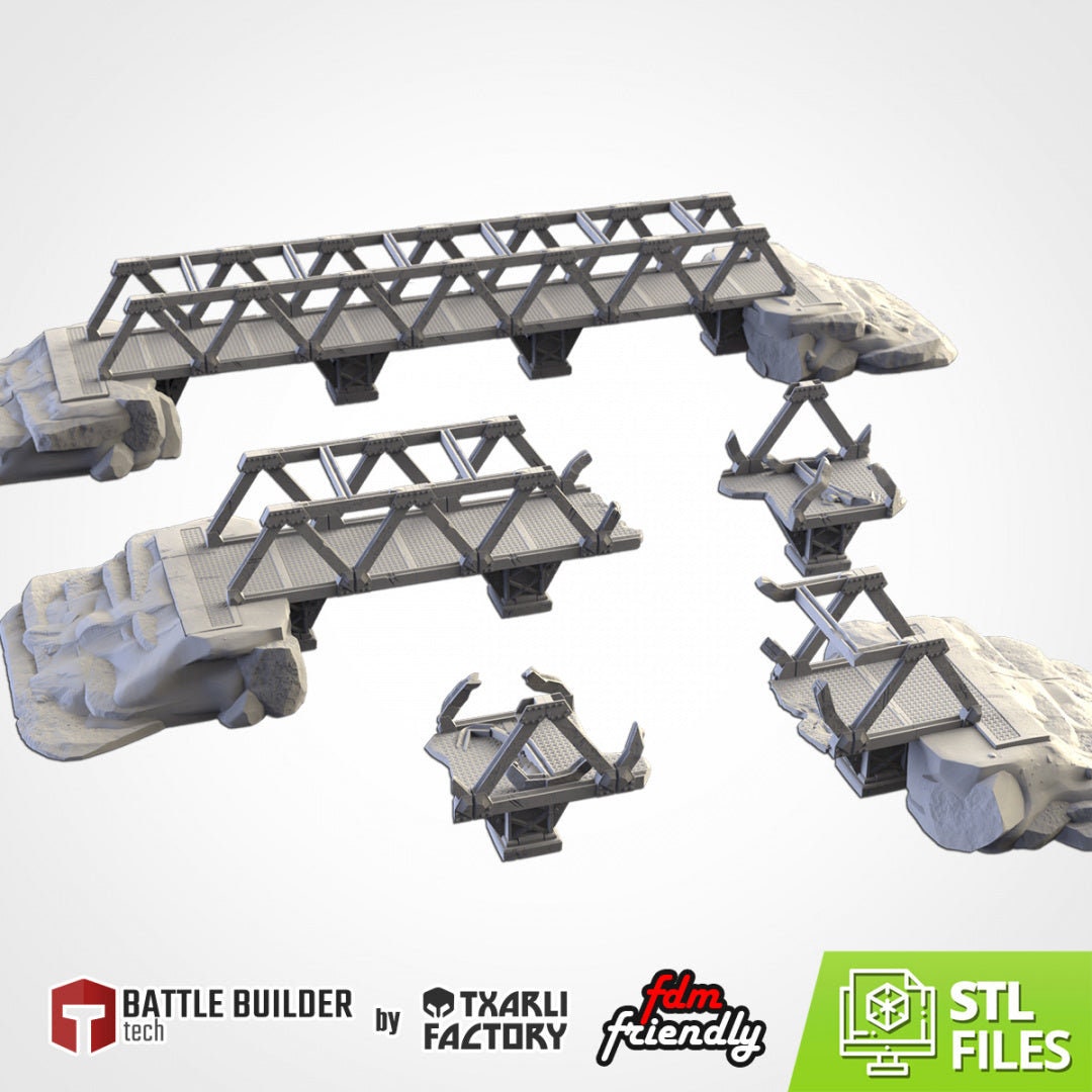 Metallic Bridges | 28mm-32mm | Tabletop Terrain - Etsy