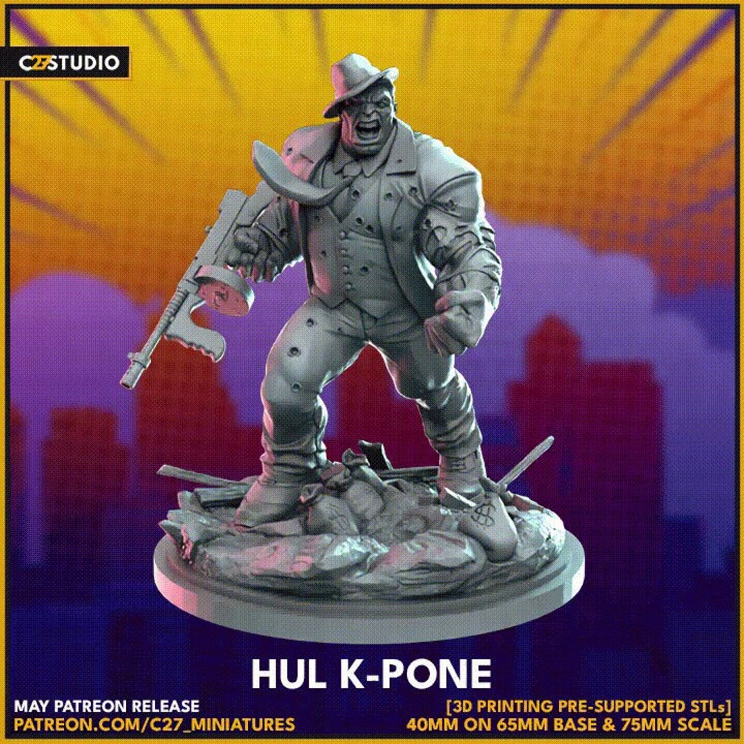 Joe Fixit Hulk 40mm Scale Miniature | Crisis Protocol Proxy | C27 - Etsy