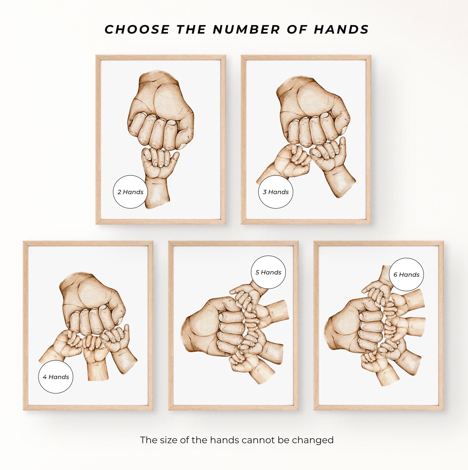 Personalized Dad and Kids Fist Bump Canvas, Father's Day Gift, Custom ...