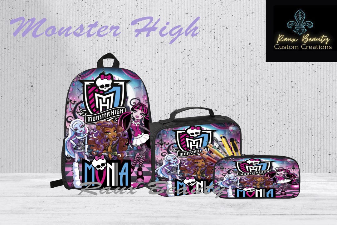 Personalized Backpack Monster High - Etsy