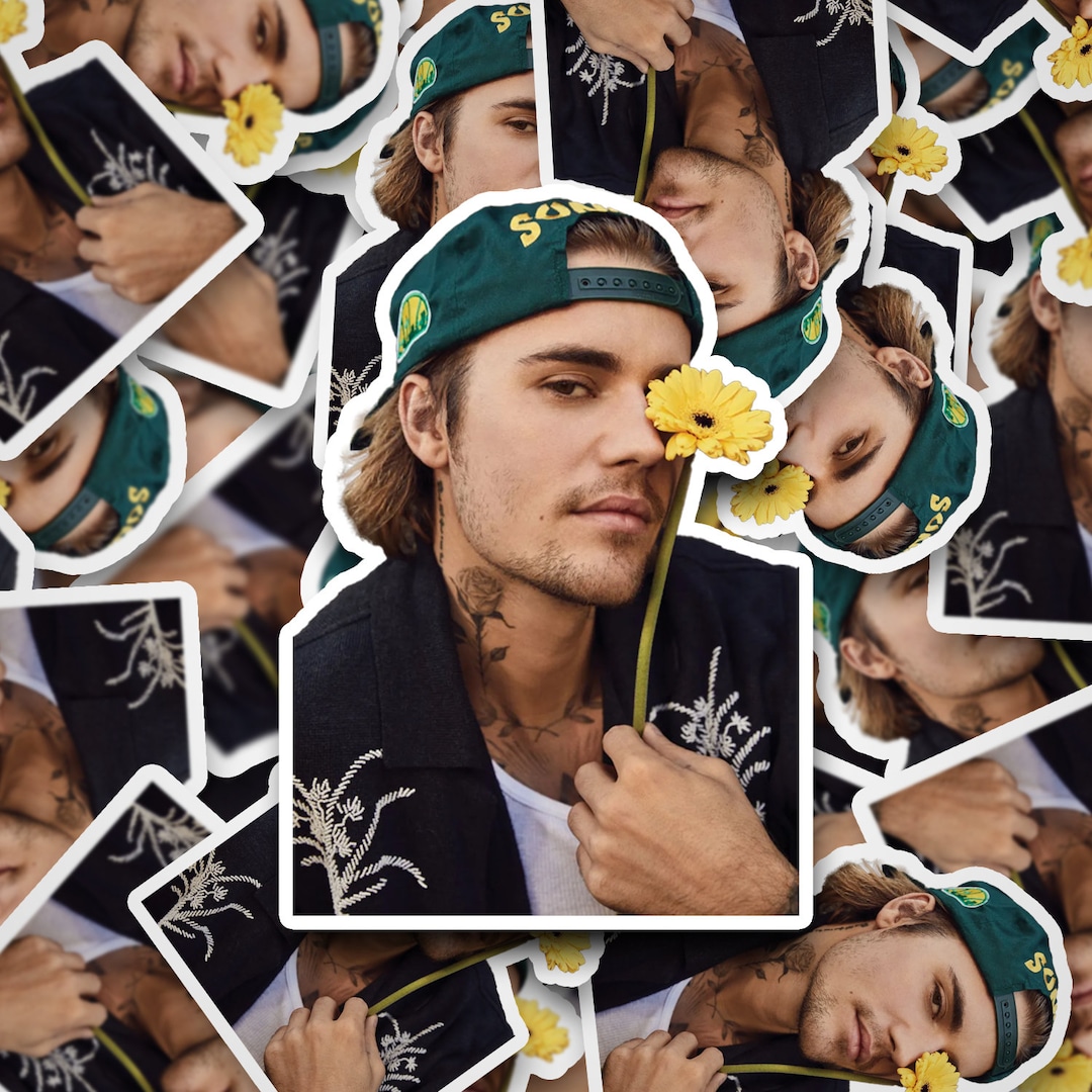 Justin Bieber Backward Hat Sticker | Justin Bieber Stickers | Justin ...