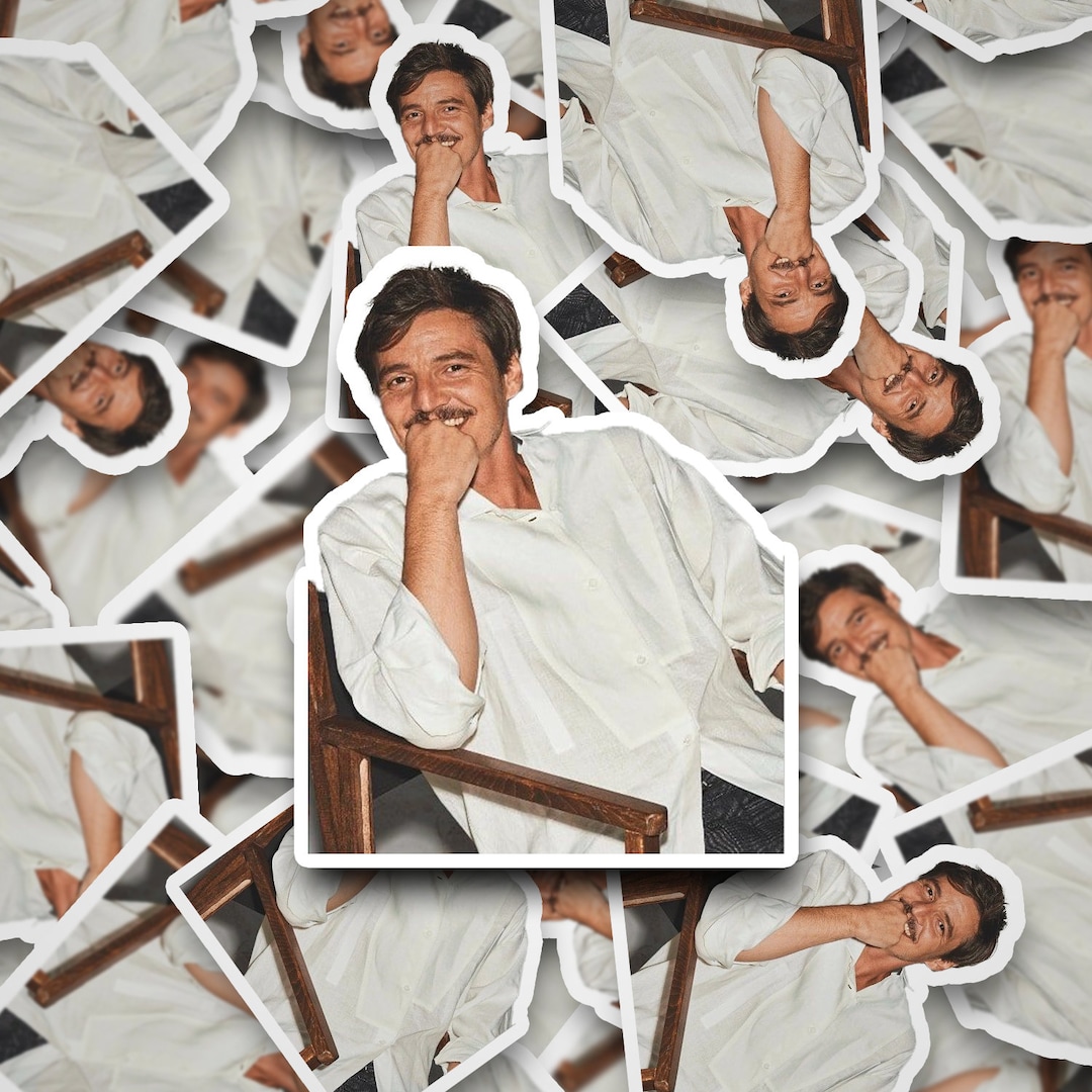 Pedro Pascal Chair Sticker Pedro Pascal Vinyl Decal for Laptop, Tumbler ...