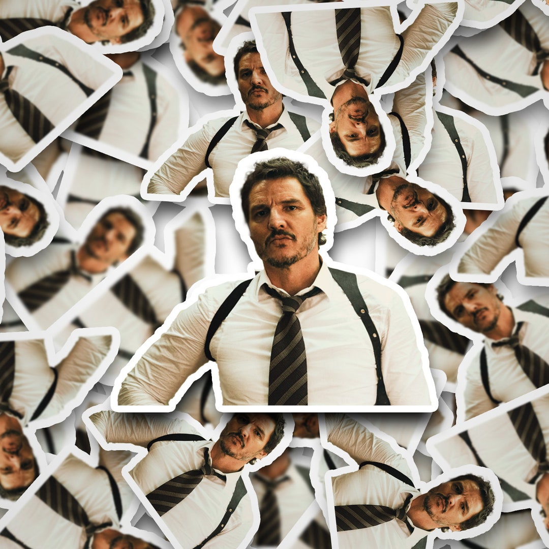Pedro Pascal Suspenders Sticker Pedro Pascal Vinyl Decal for Laptop ...