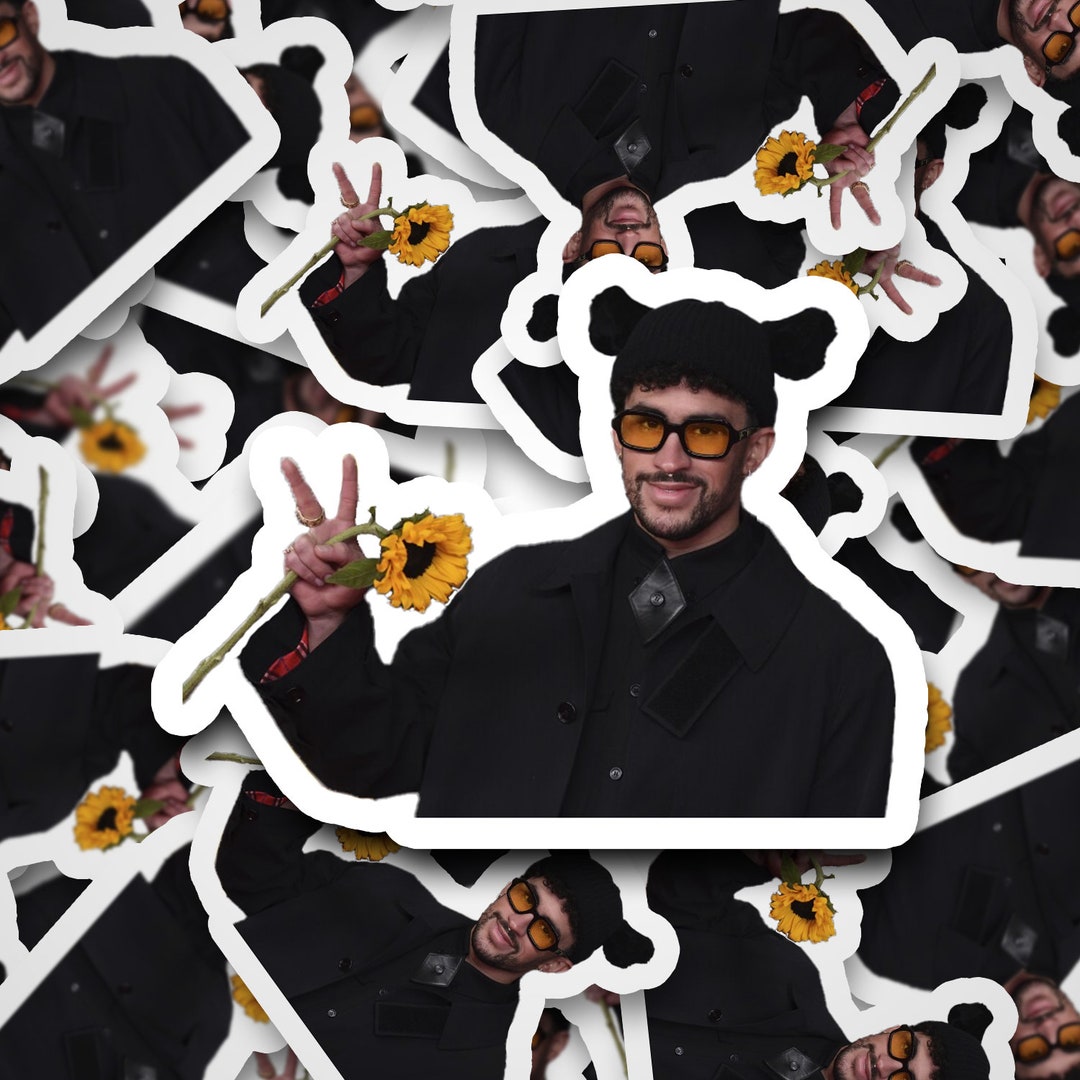 Bad Bunny Peace Sticker | Bad Bunny Stickers | Puerto Rico | Puerto ...