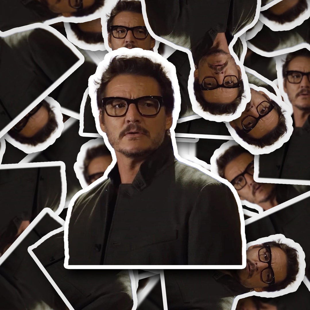 Pedro Pascal Glasses Sticker Pedro Pascal Vinyl Decal for Laptop ...