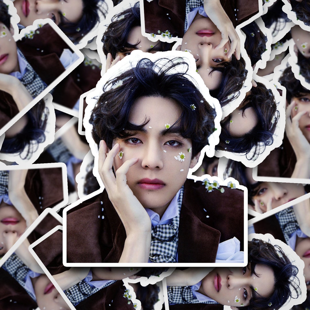 Taehyung Photofolio Sticker | V Sticker | Stickers | Bangtan Sticker ...