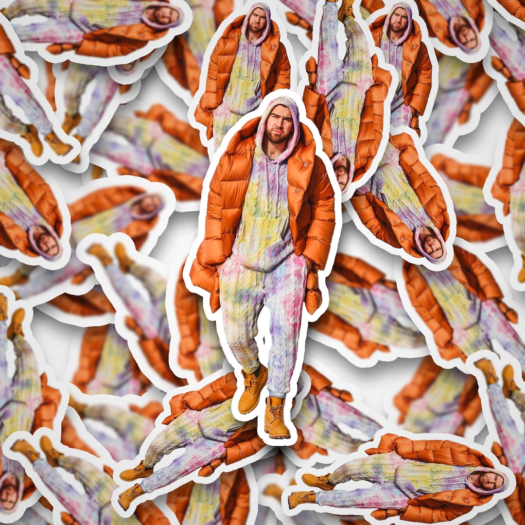Travis Kelce Tie Dye Sticker Travis Kelce Travis Kelce Sticker Kansas ...