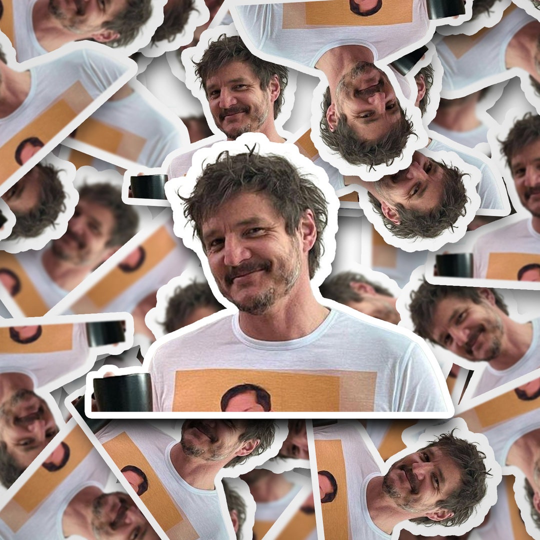Pedro Pascal Coffee Sticker Pedro Pascal Vinyl Decal for Laptop ...