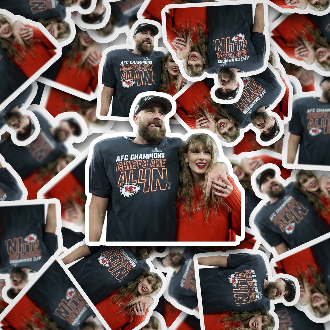 Travis Kelce Taylor Swift Swelce Playoffs Sticker Travis Kelce Taylor ...