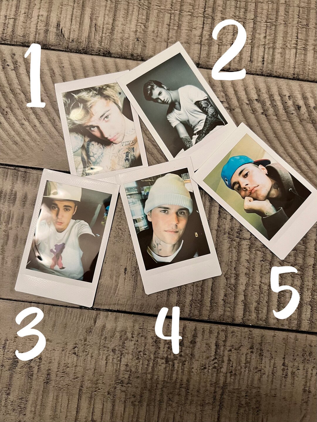 Justin Bieber Mini Photos | Justin Bieber Polaroids | Justin Bieber ...