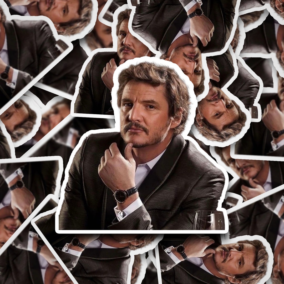 Pedro Pascal Wine Glass Sticker Pedro Pascal Vinyl Decal for Laptop ...