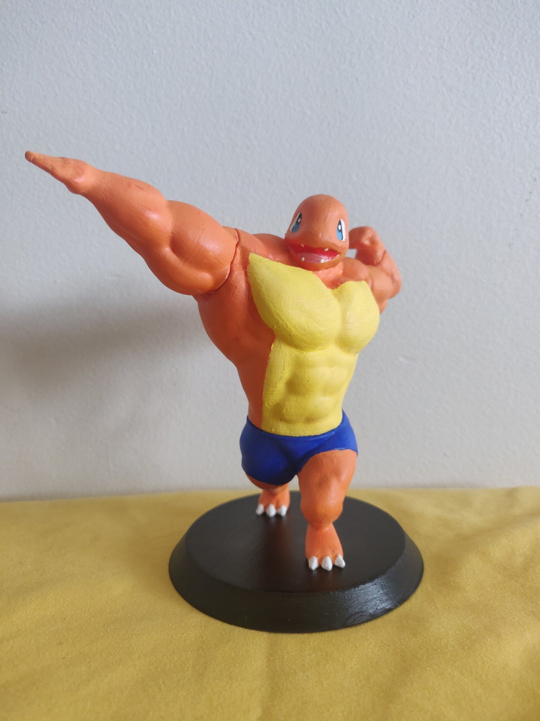 Ultra Swole Charmander Figure - Etsy