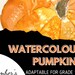 Pumpkin Watercolor Lesson Pumpkin Art Lesson Halloween Art Lesson Sub ...