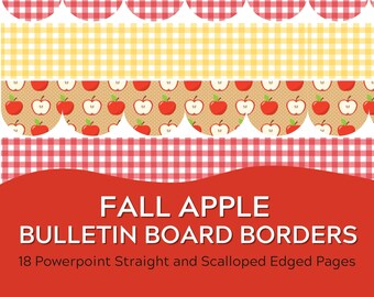 Apple Bulletin Board Boarders - Etsy