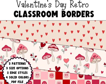 Conversation Hearts Bulletin Board Kit valentine's Day - Etsy Canada